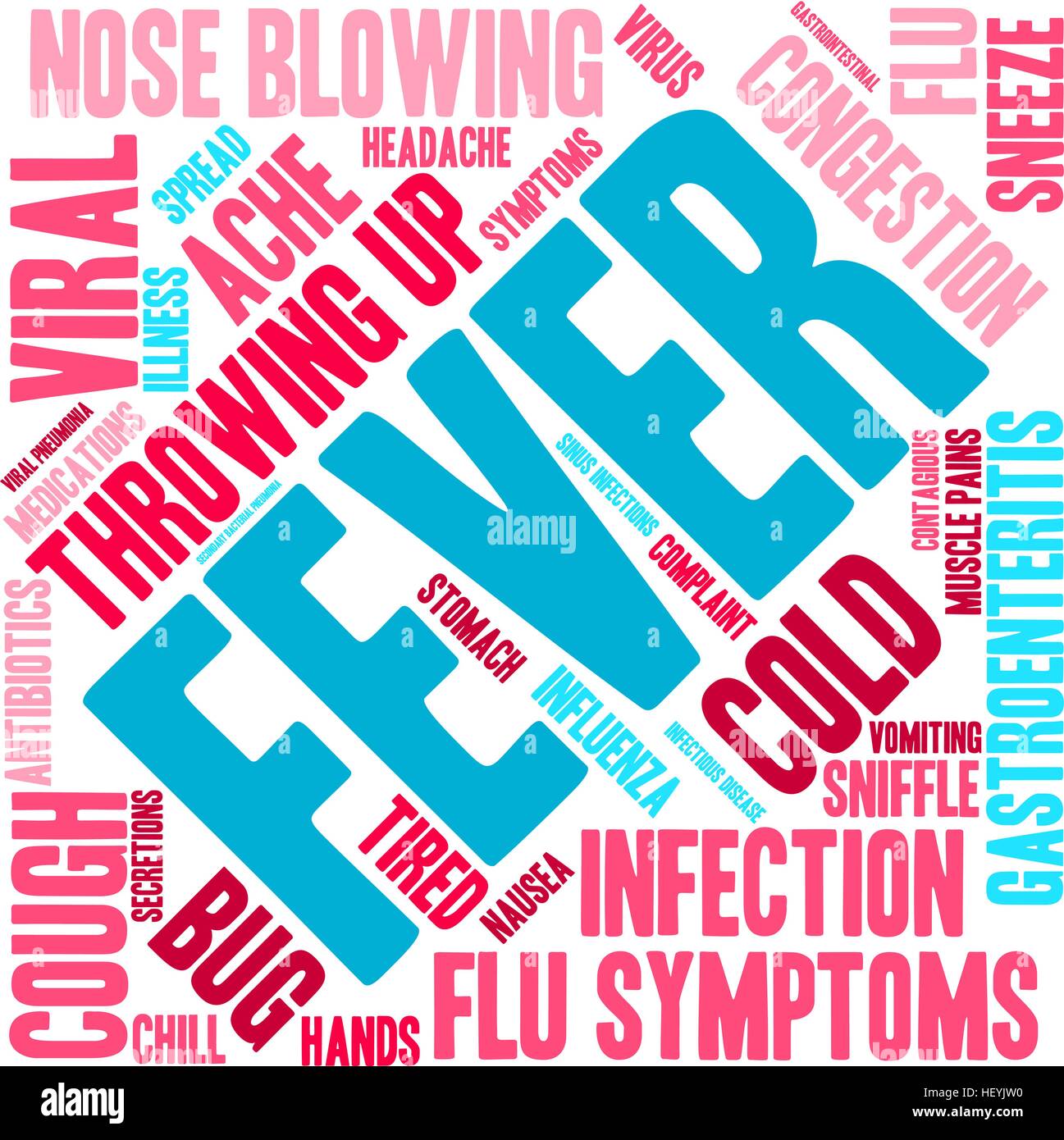 Fever word cloud on a white background Stock Vector Image & Art - Alamy
