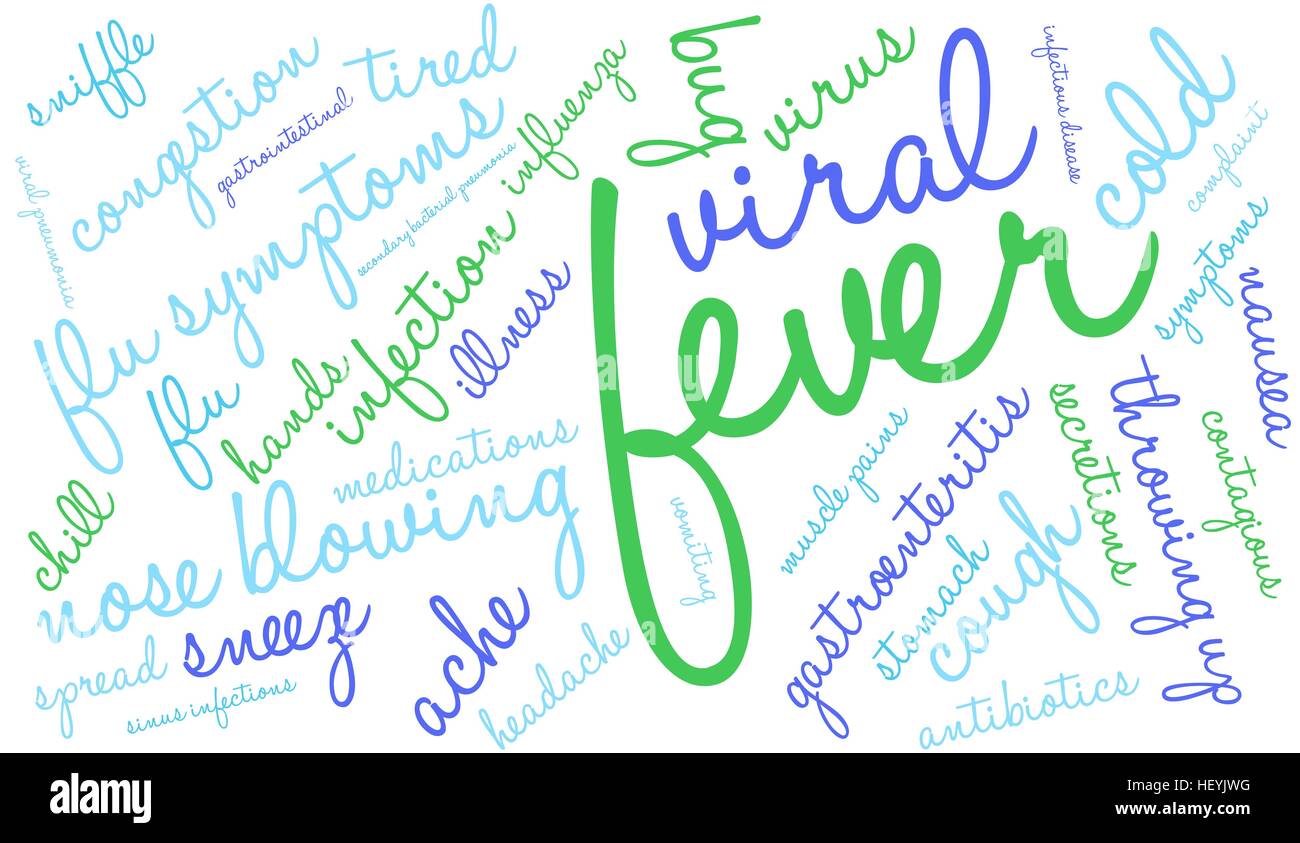 Fever word cloud on a white background Stock Vector Image & Art - Alamy