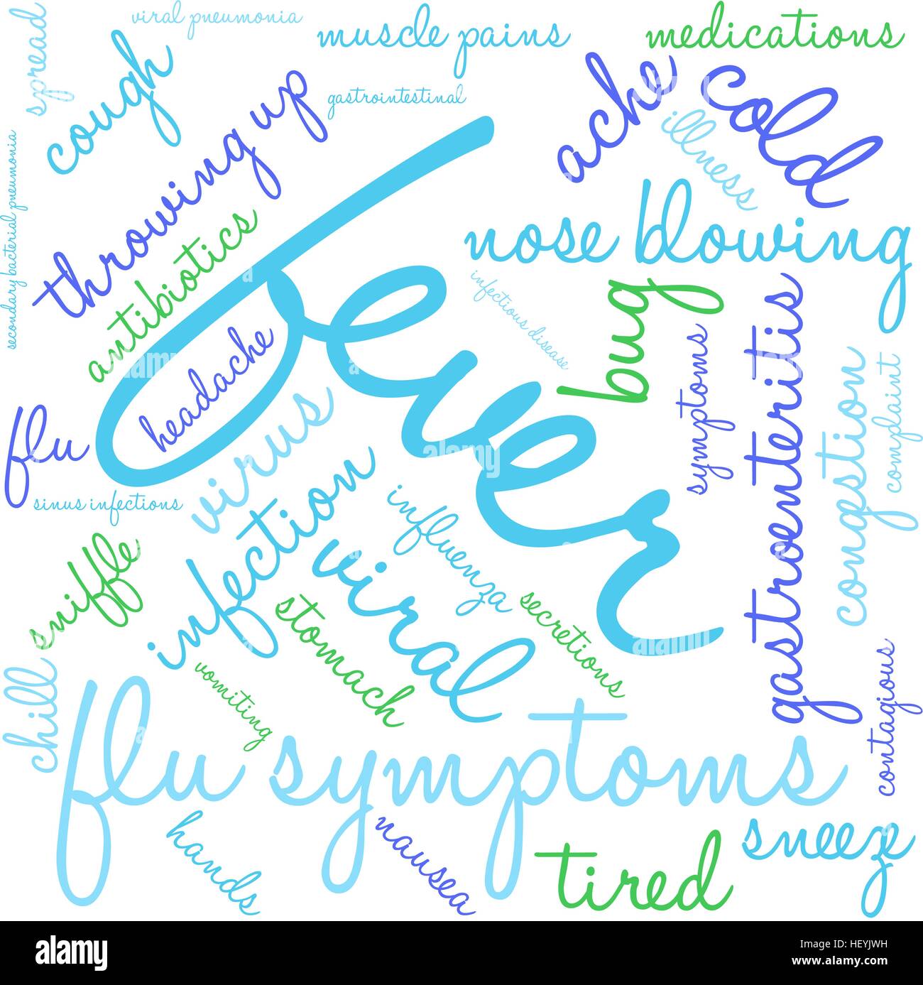 Fever word cloud on a white background Stock Vector Image & Art - Alamy
