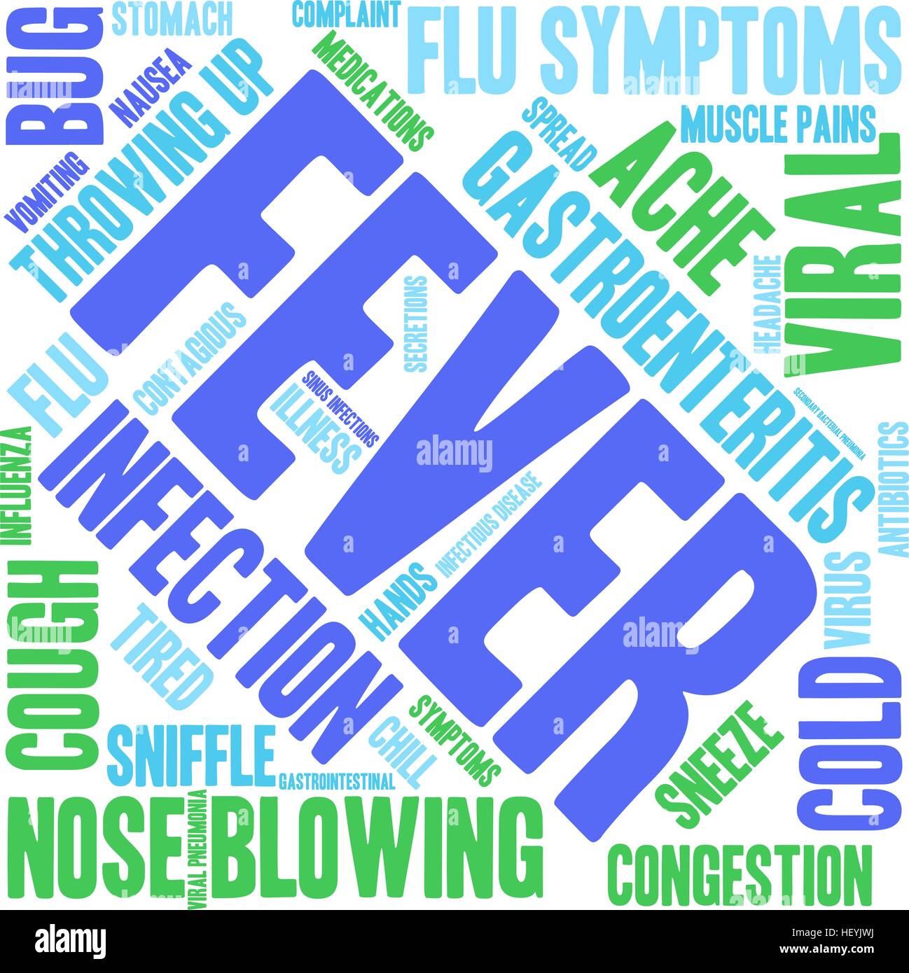 Fever word cloud on a white background Stock Vector Image & Art - Alamy