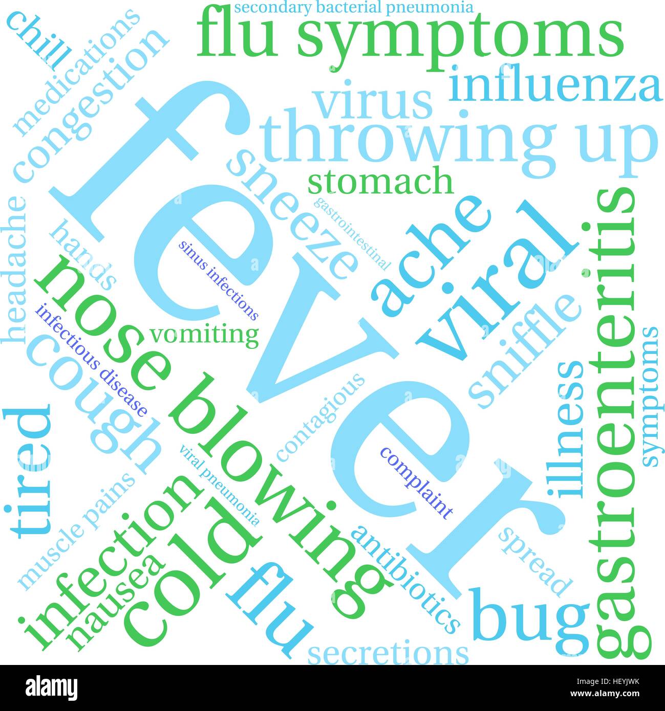 Fever word cloud on a white background Stock Vector Image & Art - Alamy