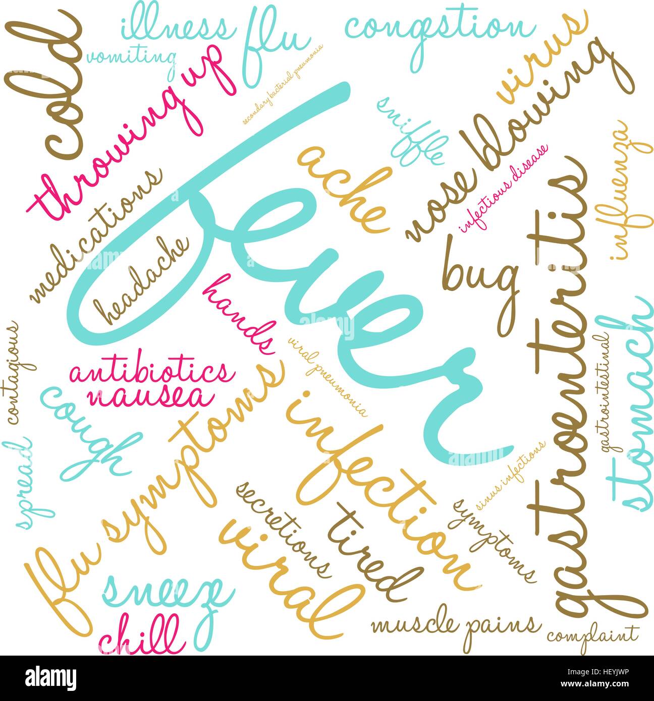 Fever word cloud on a white background Stock Vector Image & Art - Alamy