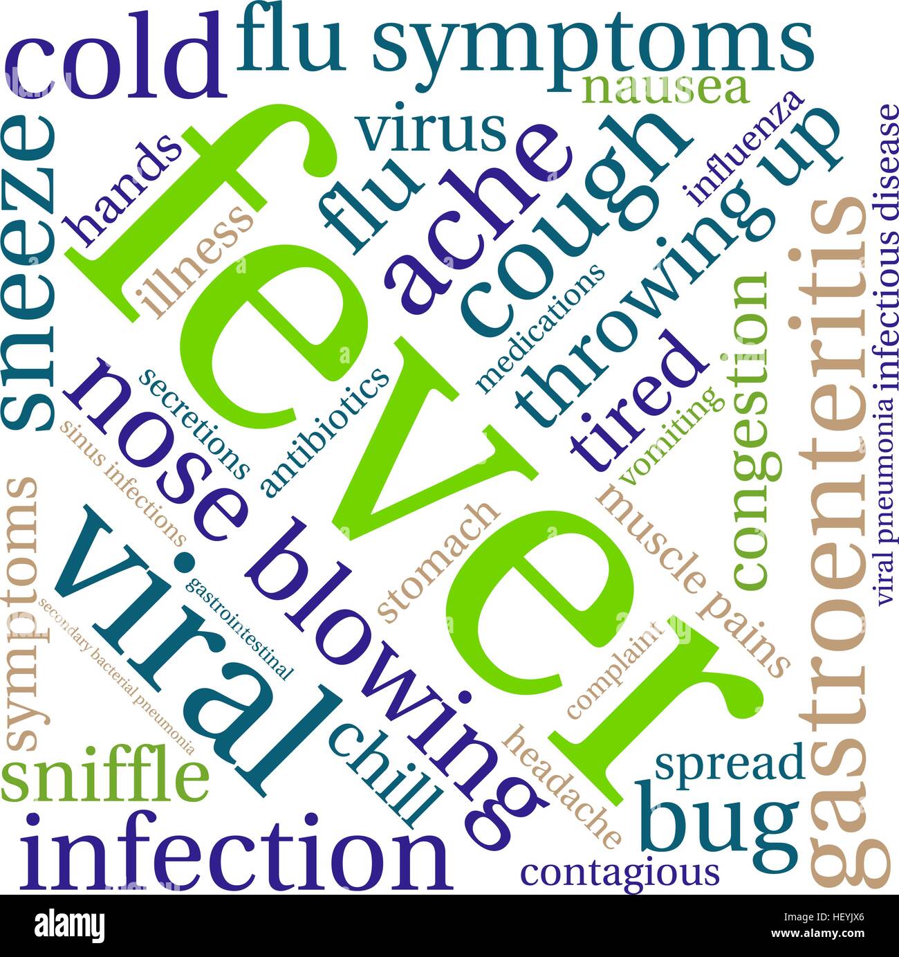 Fever word cloud on a white background Stock Vector Image & Art - Alamy