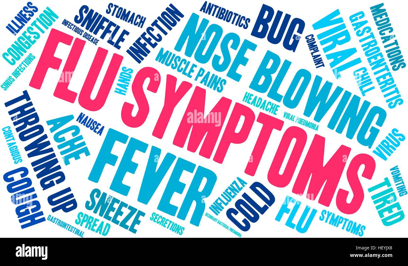 Flu word cloud on a white background Stock Vector Image & Art - Alamy