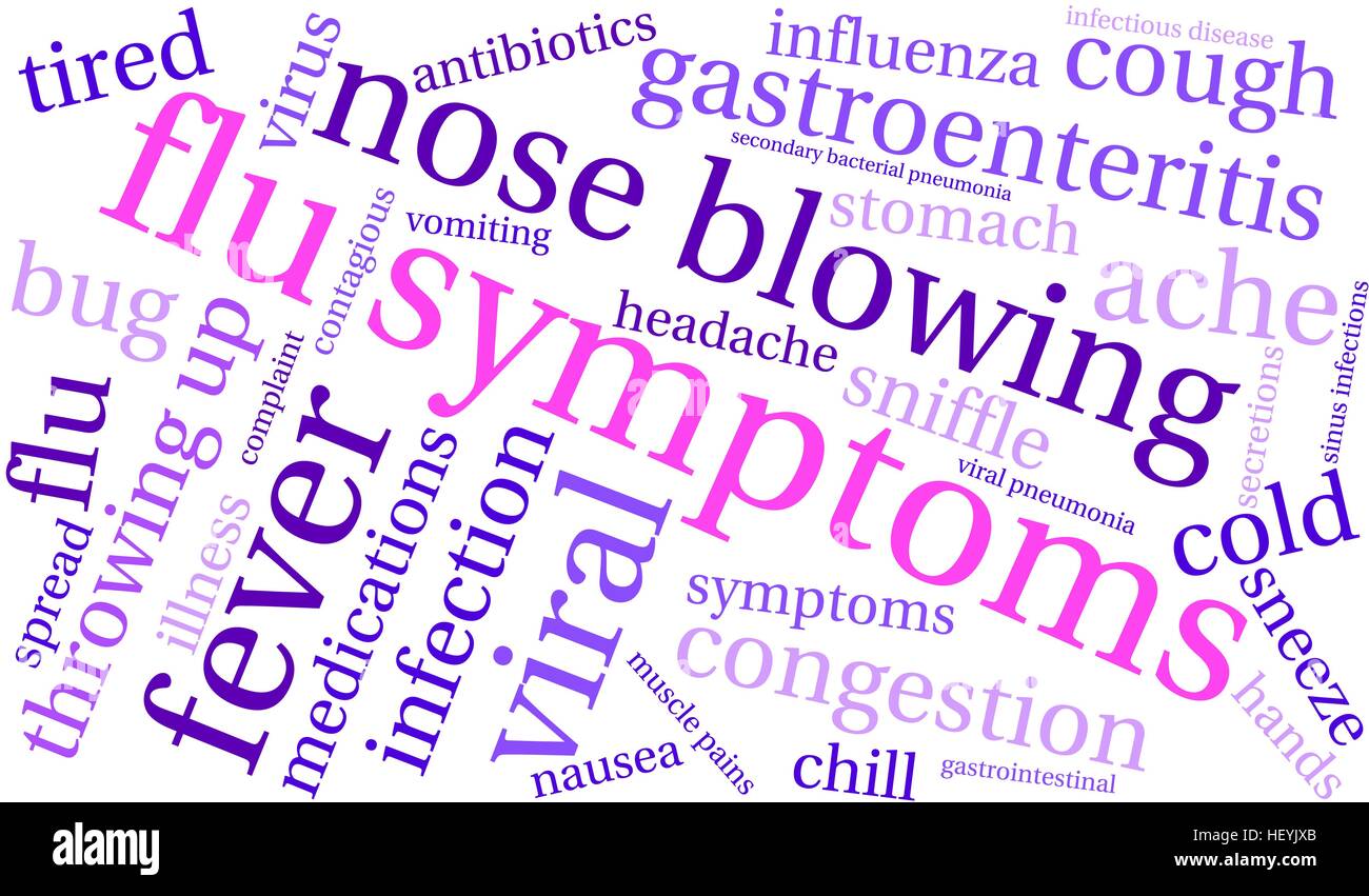 Flu word cloud on a white background Stock Vector Image & Art - Alamy