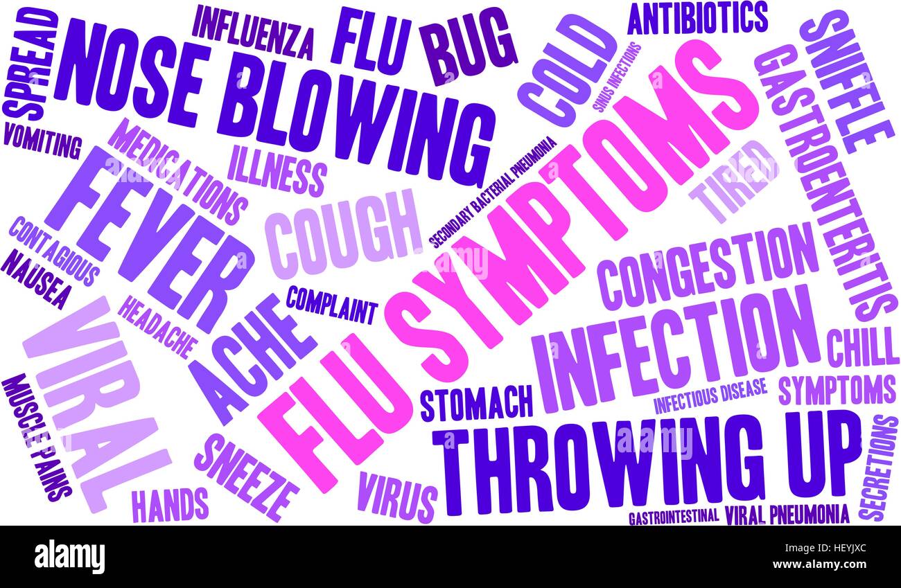 Flu word cloud on a white background Stock Vector Image & Art - Alamy