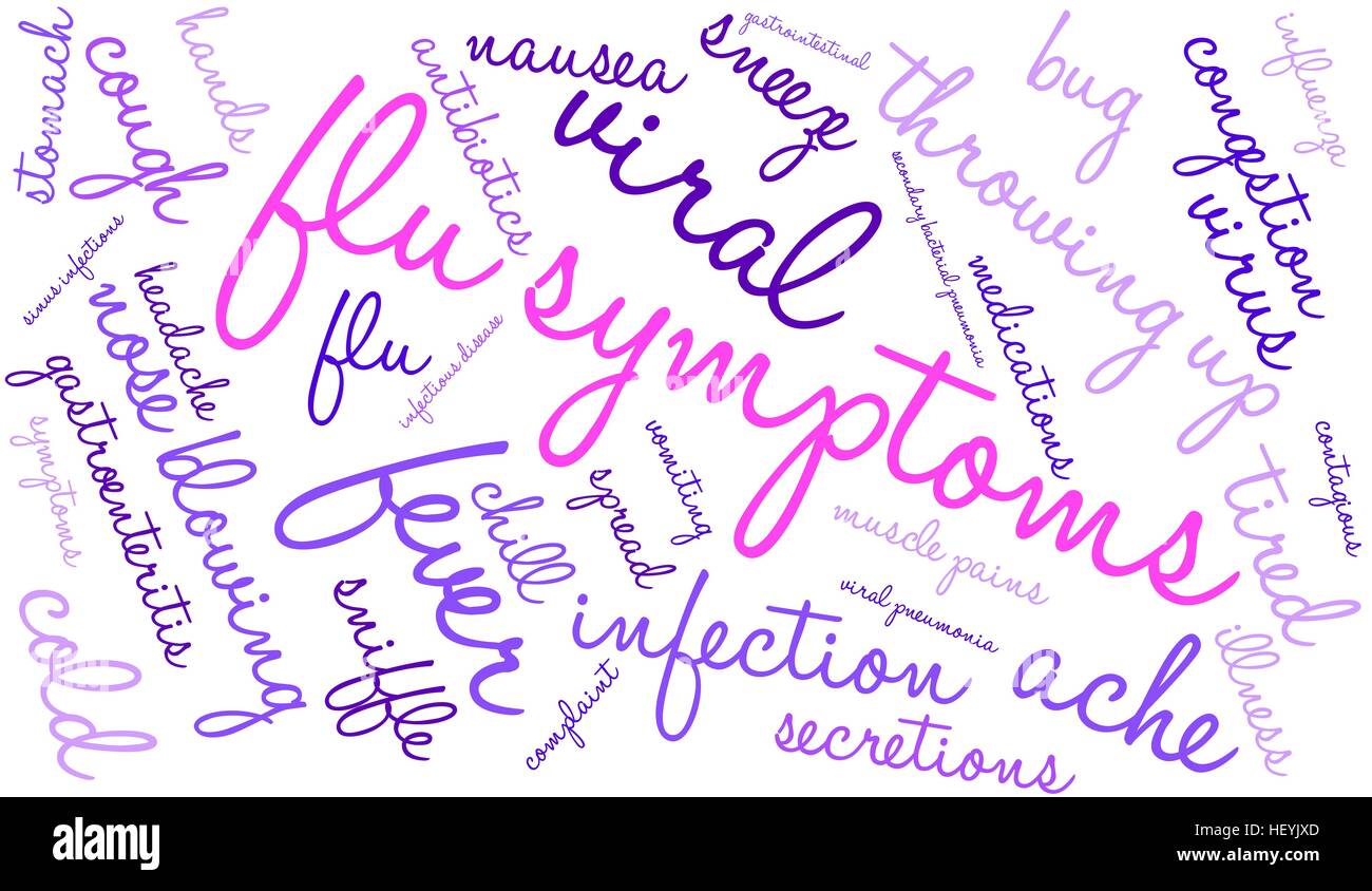 Flu word cloud on a white background Stock Vector Image & Art - Alamy