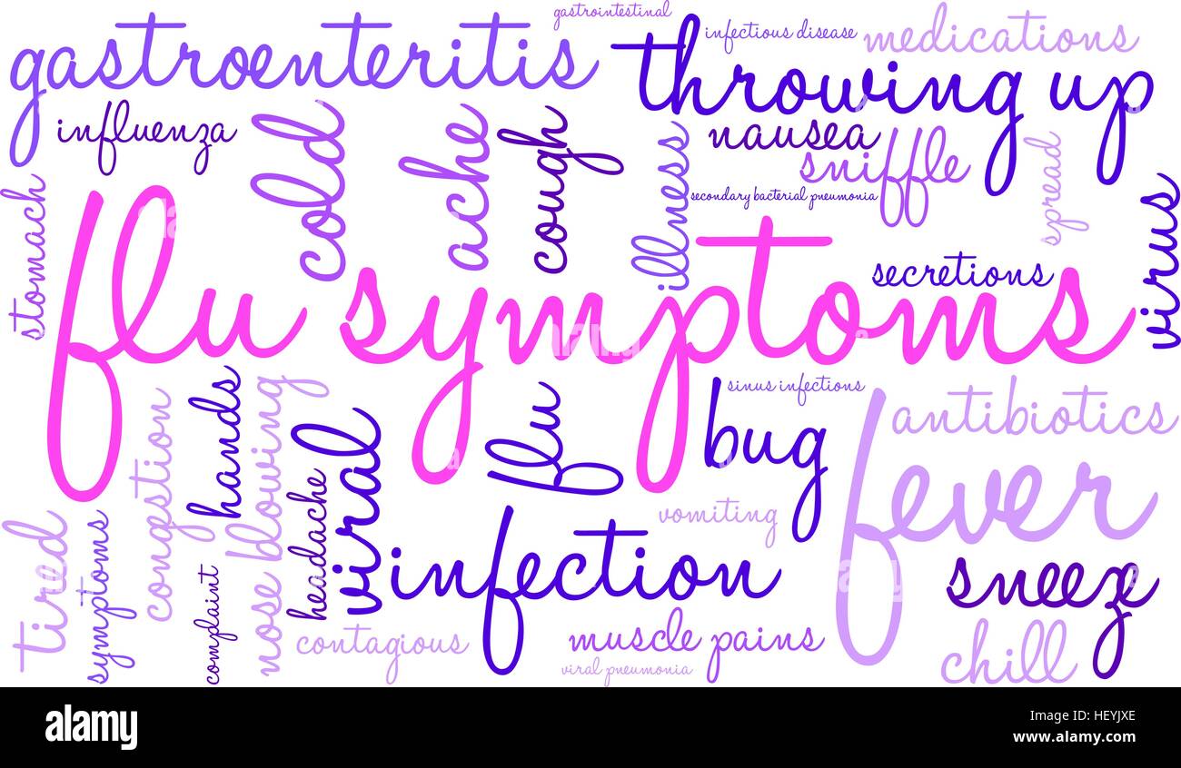 Flu word cloud on a white background Stock Vector Image & Art - Alamy