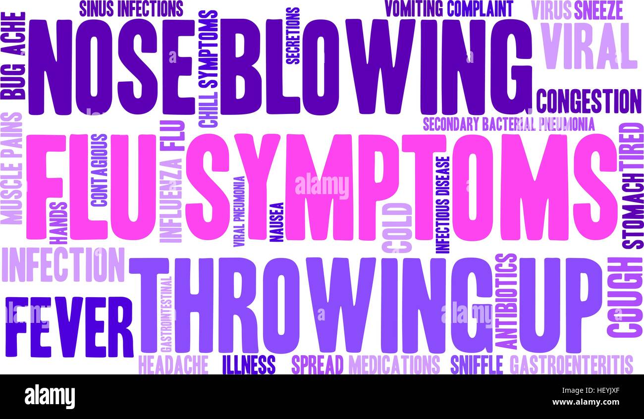 Flu word cloud on a white background Stock Vector Image & Art - Alamy