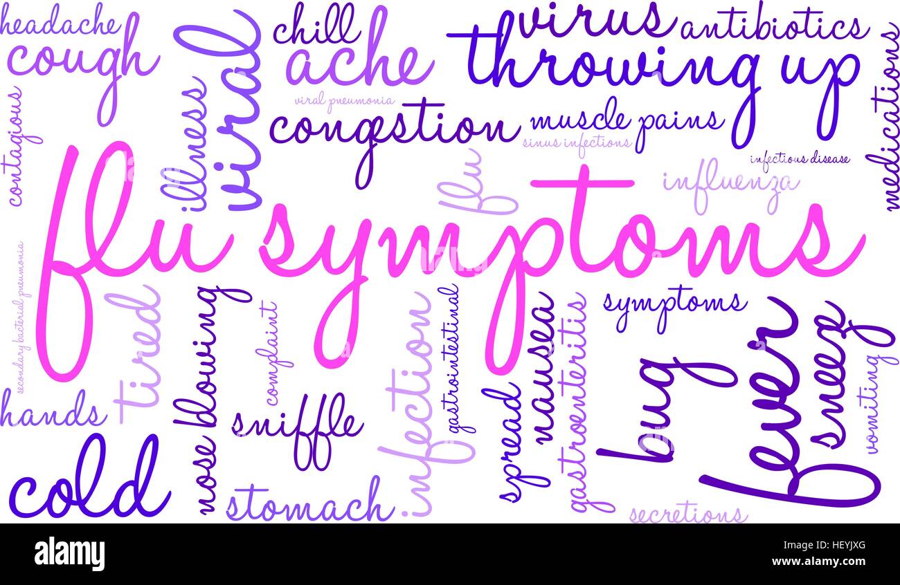 Flu word cloud on a white background Stock Vector Image & Art - Alamy