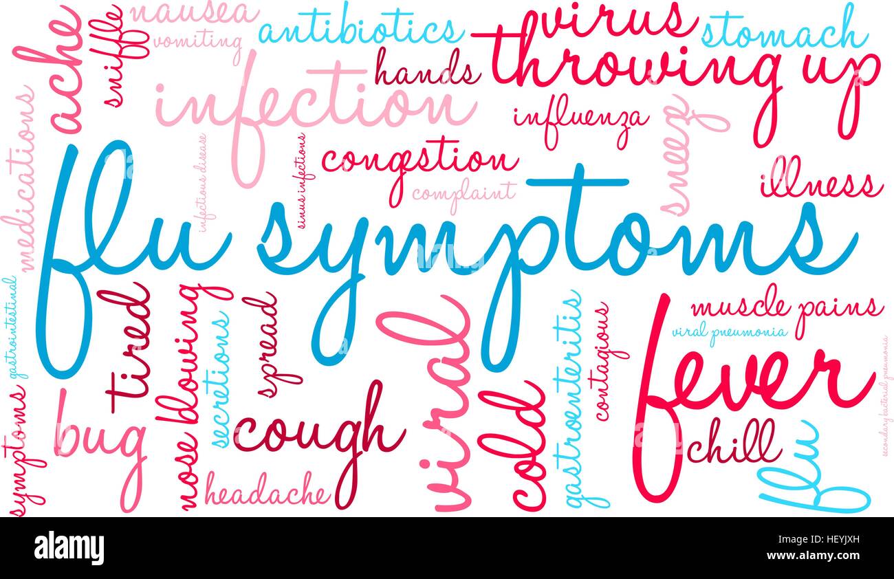 Flu word cloud on a white background Stock Vector Image & Art - Alamy