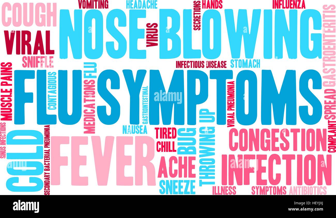 Flu word cloud on a white background Stock Vector Image & Art - Alamy