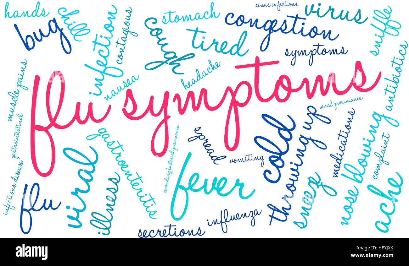 Flu word cloud on a white background Stock Vector Image & Art - Alamy