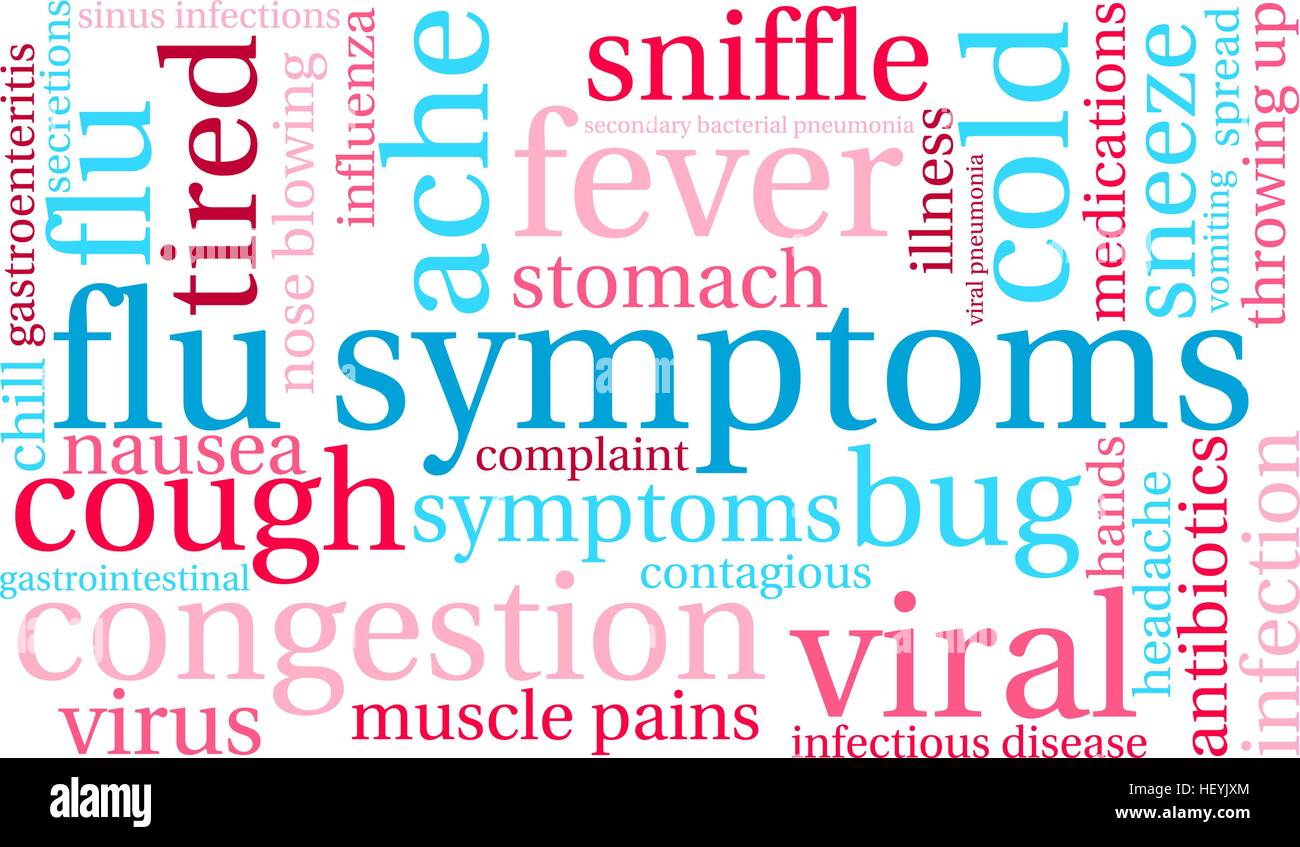 Flu word cloud on a white background Stock Vector Image & Art - Alamy