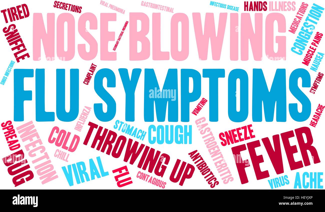 Flu word cloud on a white background Stock Vector Image & Art - Alamy