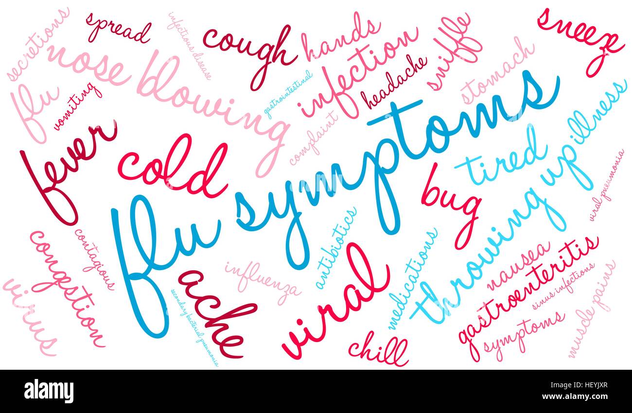 Flu word cloud on a white background Stock Vector Image & Art - Alamy