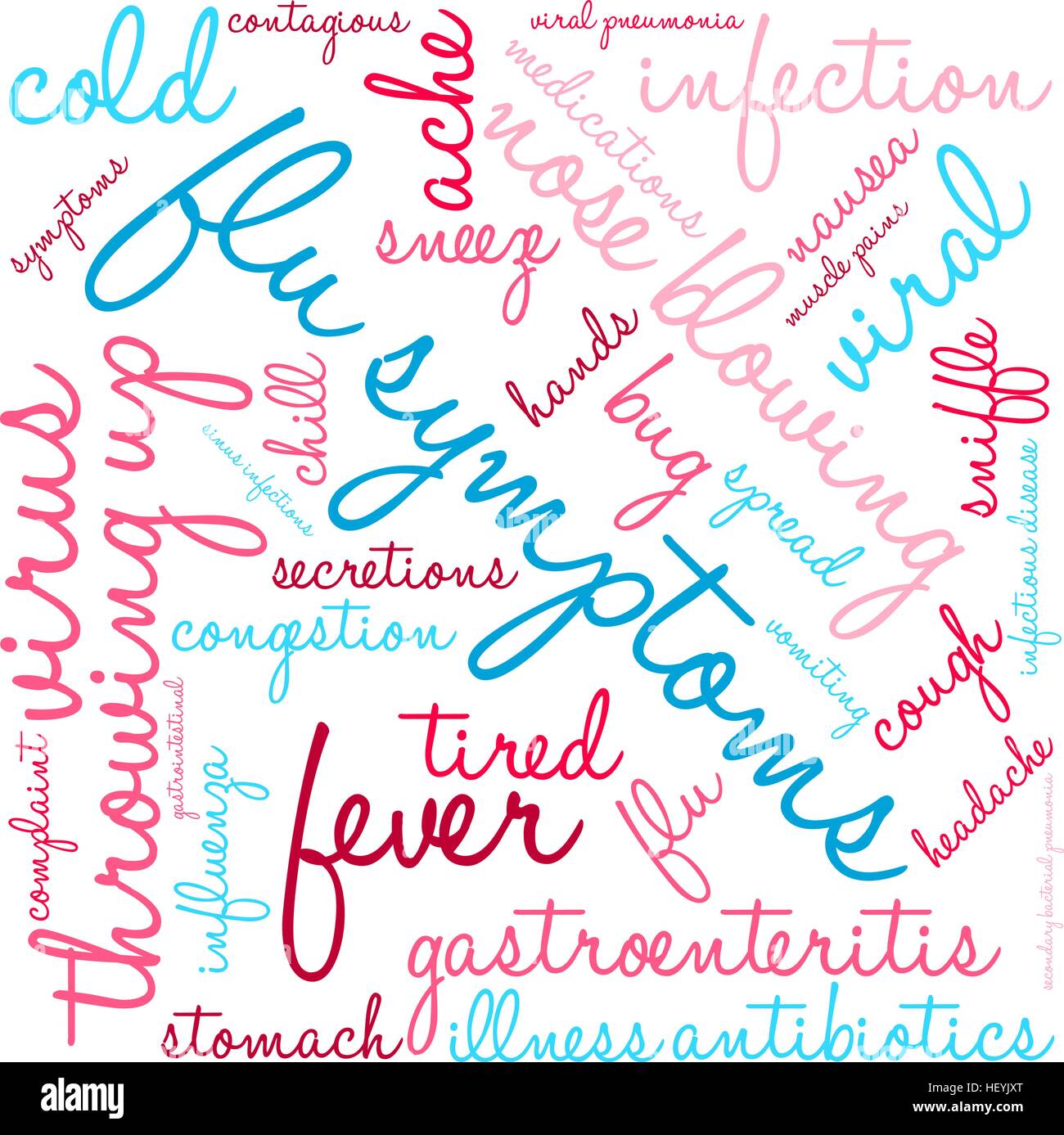 Flu word cloud on a white background Stock Vector Image & Art - Alamy
