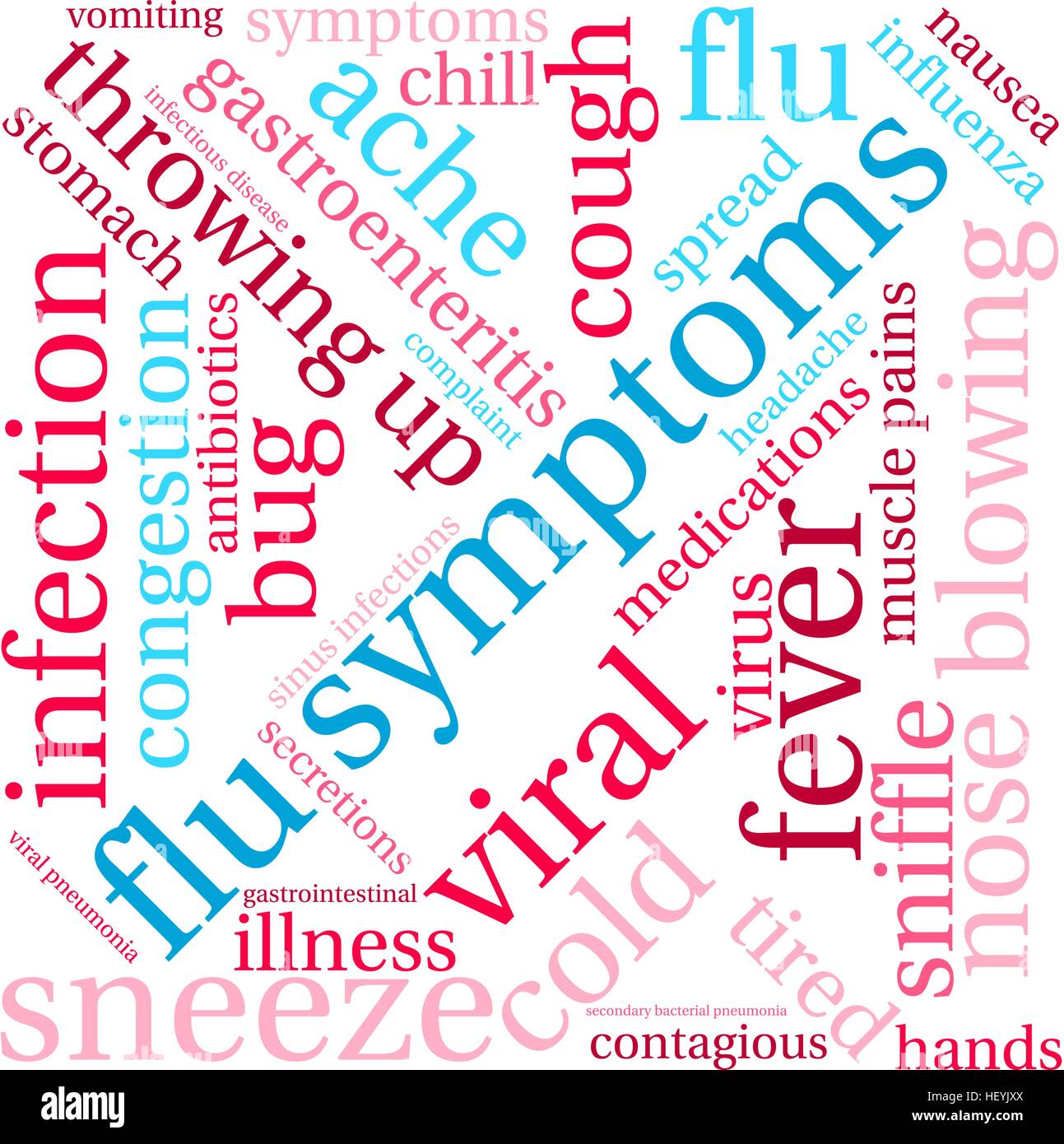 Flu word cloud on a white background Stock Vector Image & Art - Alamy