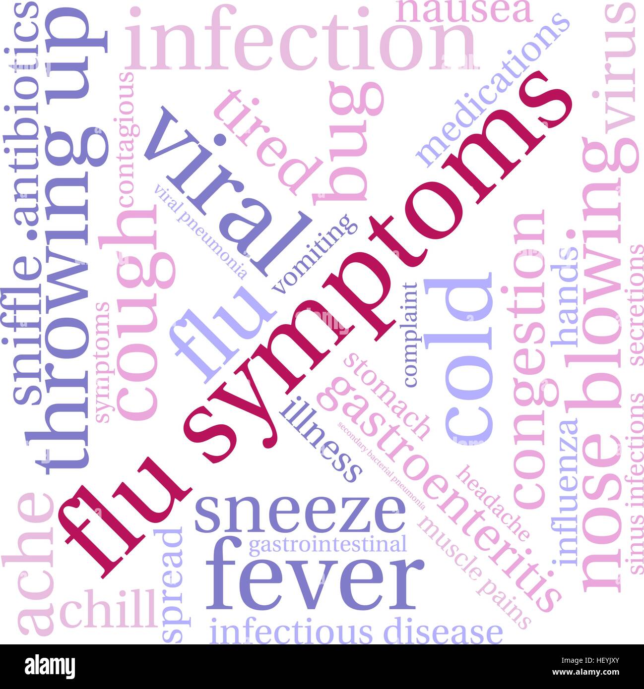Flu word cloud on a white background Stock Vector Image & Art - Alamy