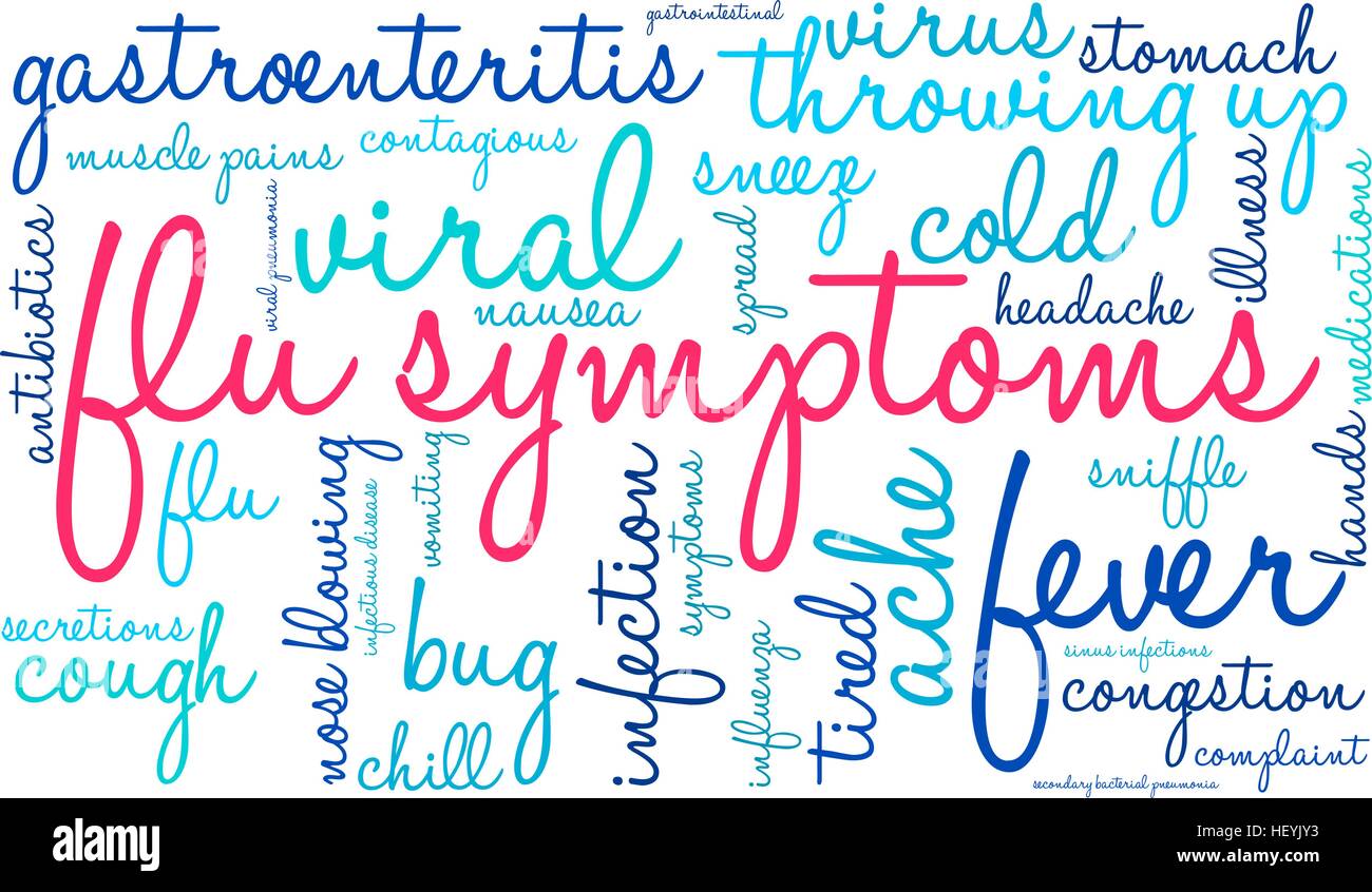Flu word cloud on a white background Stock Vector Image & Art - Alamy