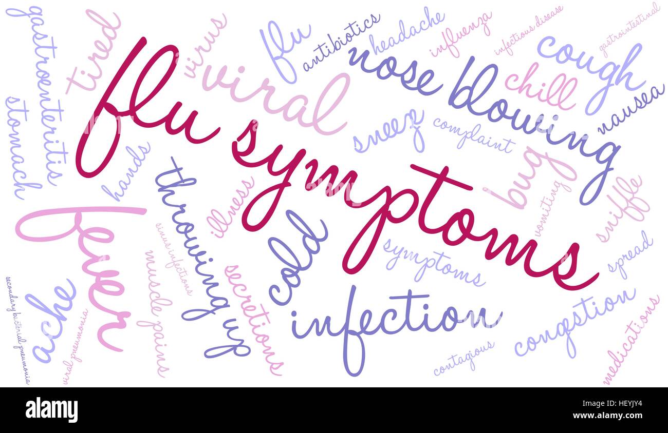 Flu word cloud on a white background Stock Vector Image & Art - Alamy