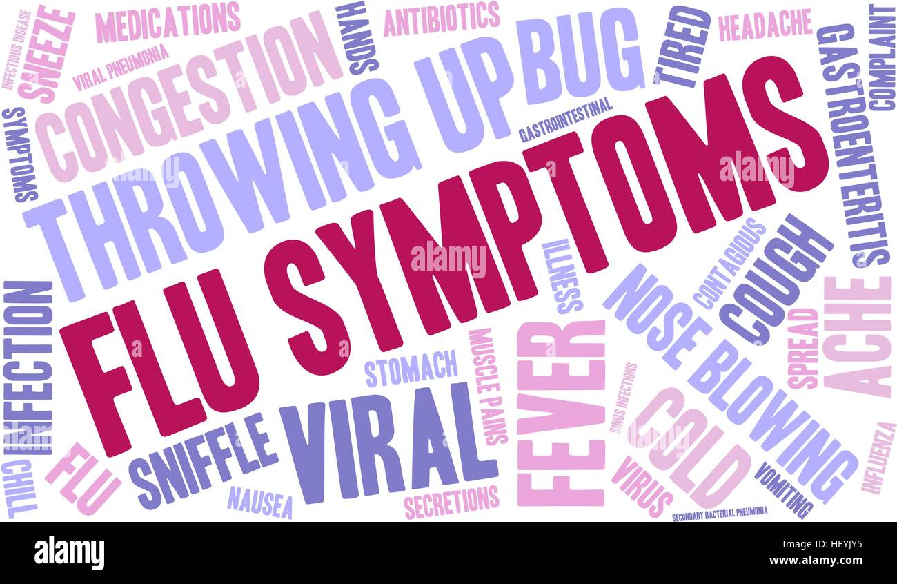 Flu word cloud on a white background Stock Vector Image & Art - Alamy