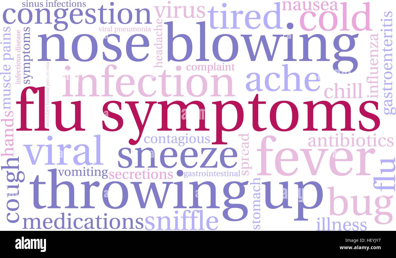 Flu word cloud on a white background Stock Vector Image & Art - Alamy