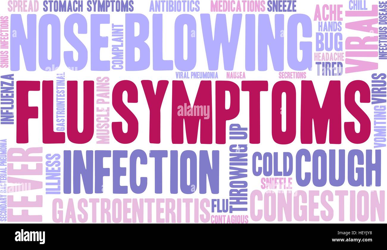 Flu word cloud on a white background Stock Vector Image & Art - Alamy