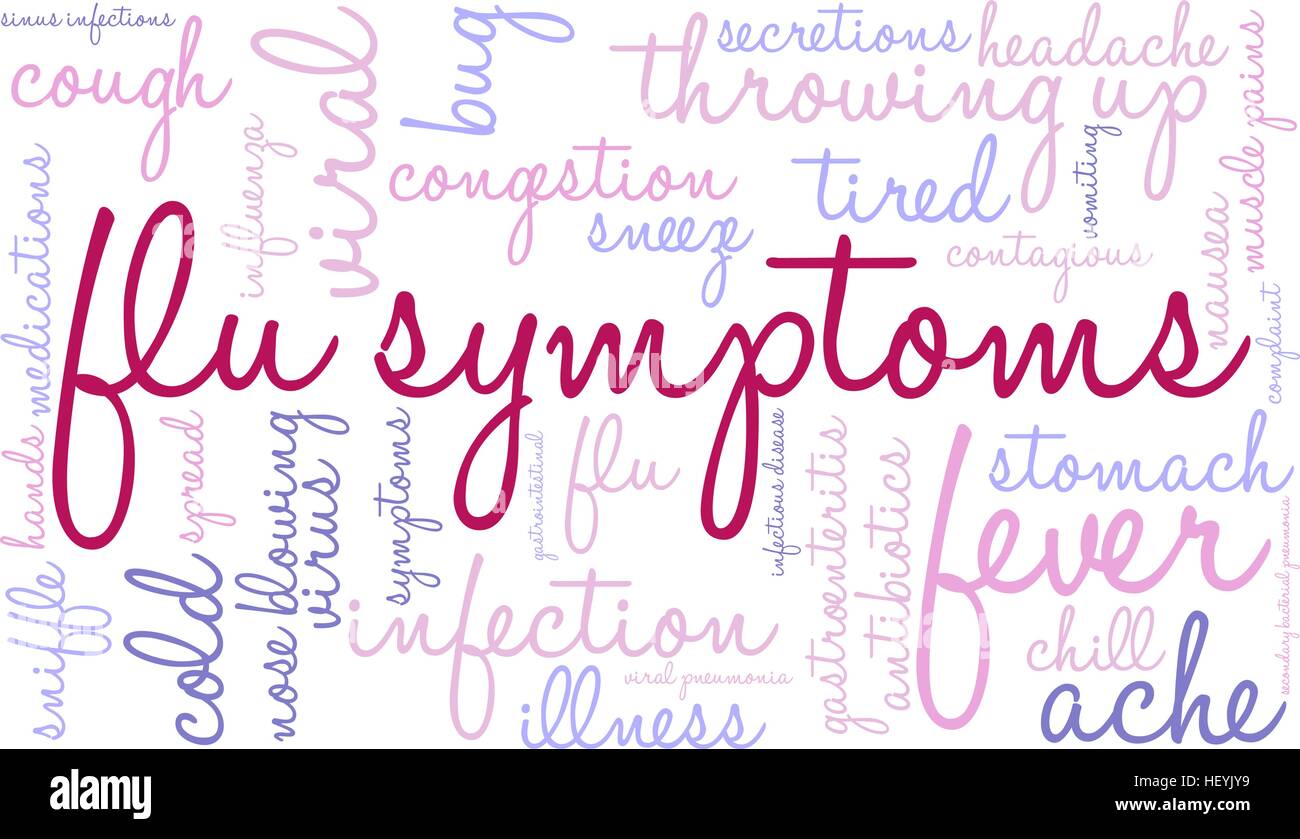 Flu word cloud on a white background Stock Vector Image & Art - Alamy
