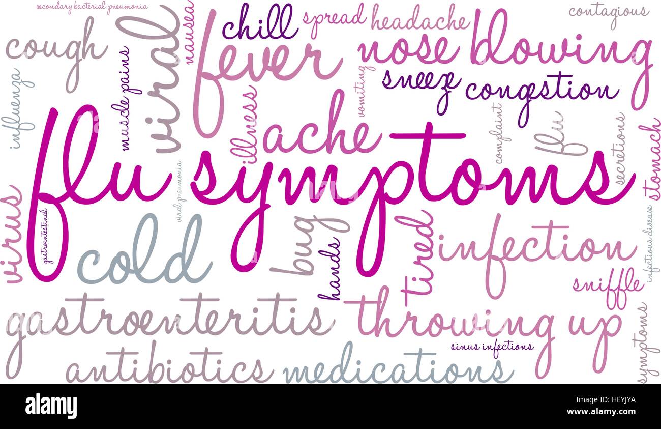 Flu word cloud on a white background Stock Vector Image & Art - Alamy