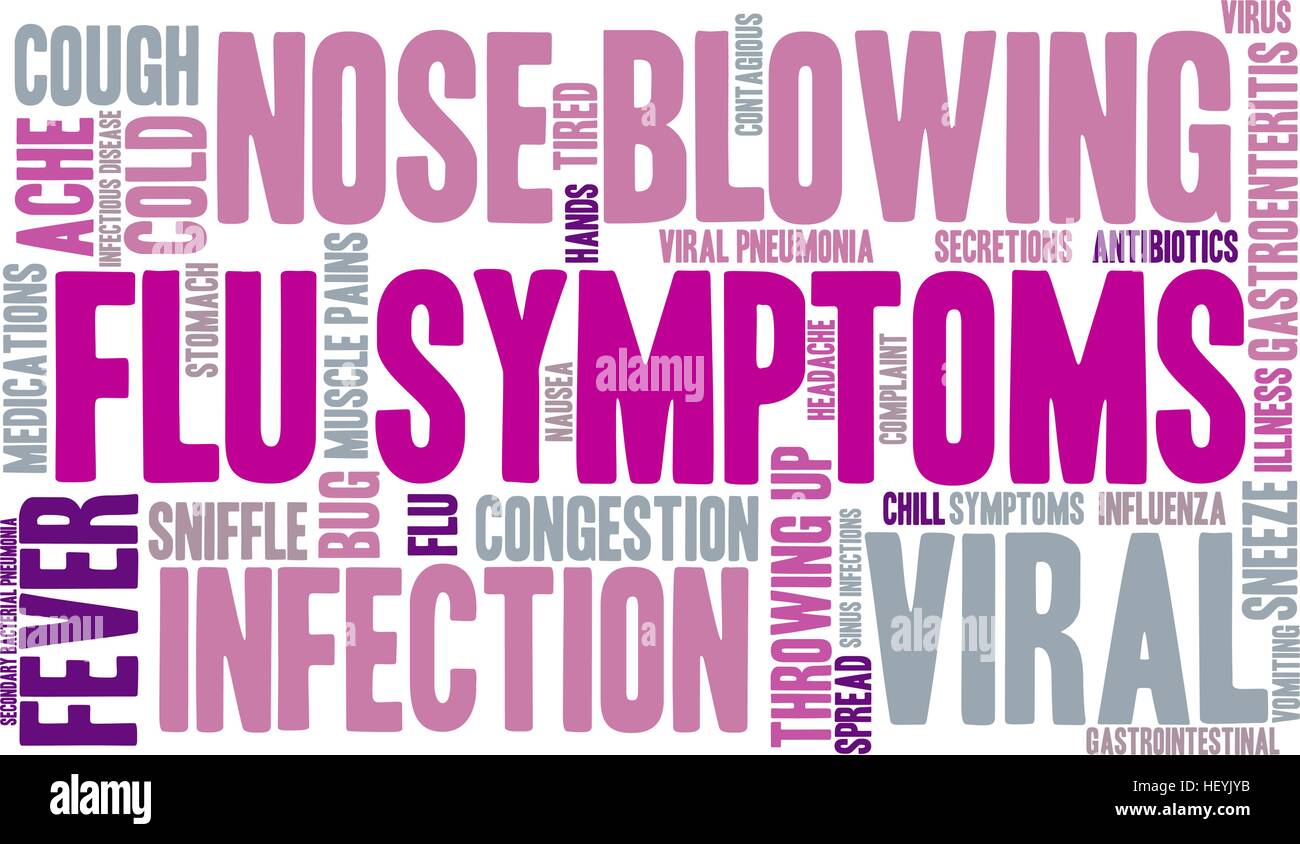 Flu word cloud on a white background Stock Vector Image & Art - Alamy