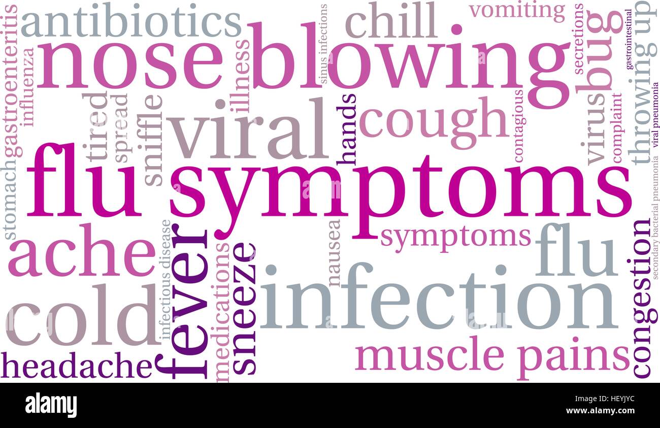 Flu word cloud on a white background Stock Vector Image & Art - Alamy