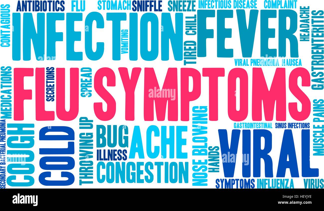 Flu word cloud on a white background Stock Vector Image & Art - Alamy