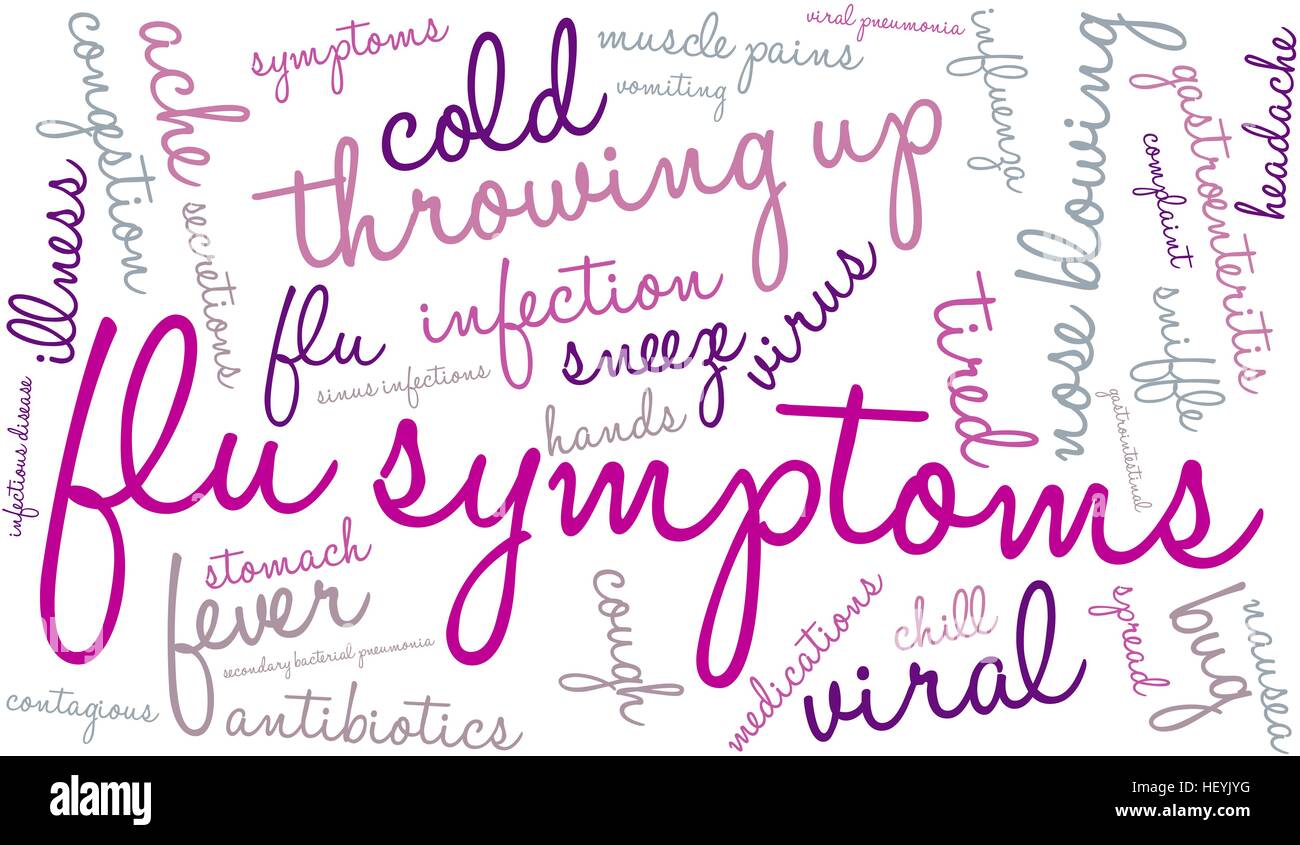 Flu word cloud on a white background Stock Vector Image & Art - Alamy