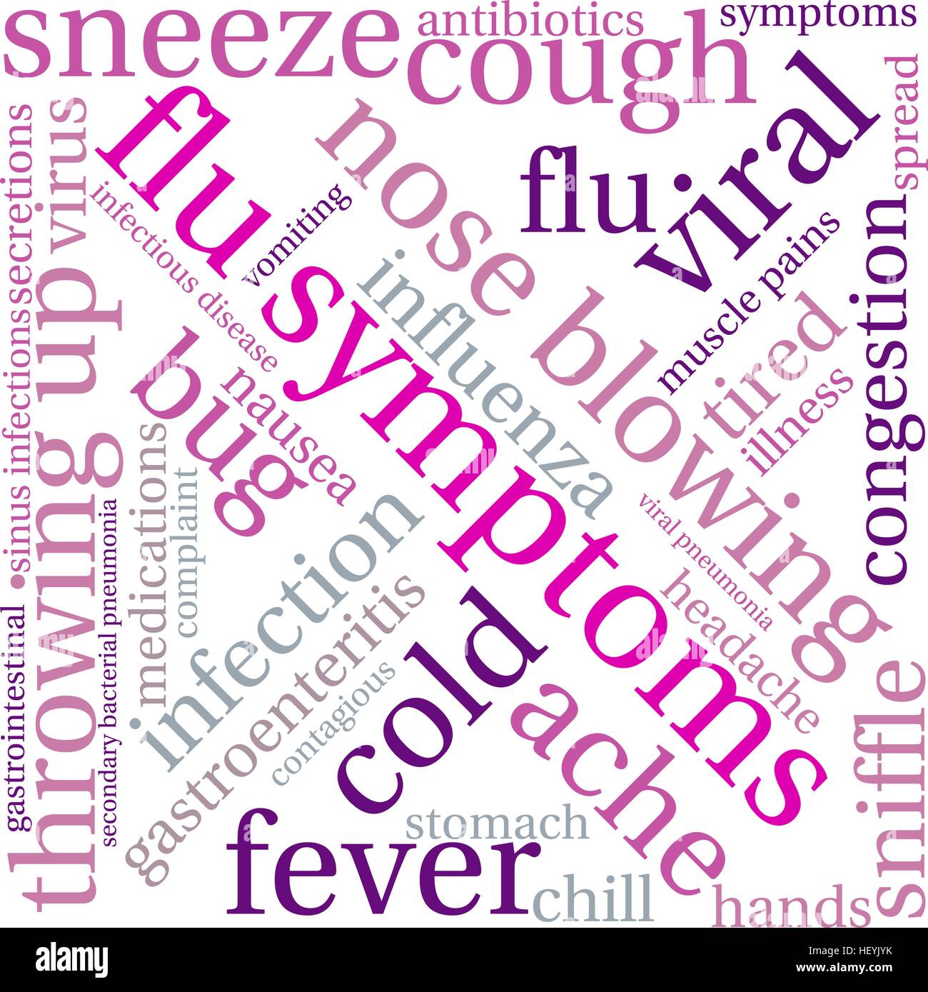 Flu word cloud on a white background Stock Vector Image & Art - Alamy