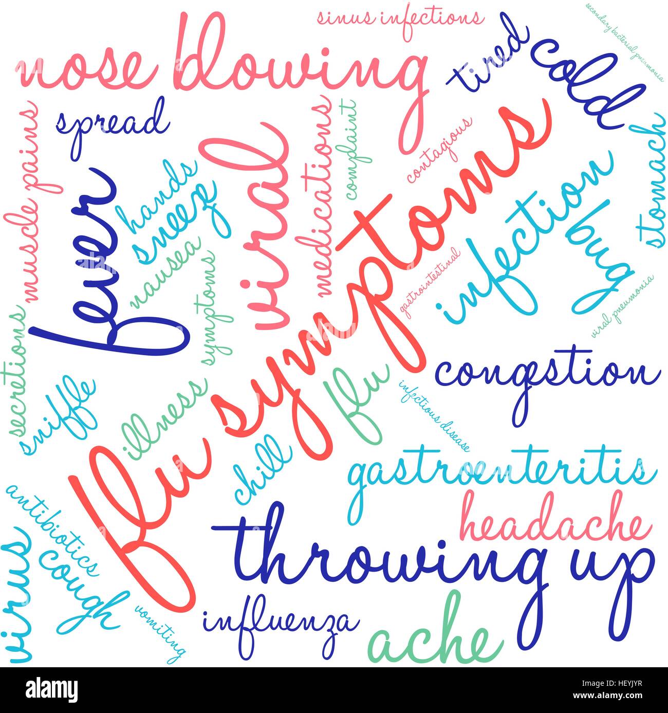 Flu word cloud on a white background Stock Vector Image & Art - Alamy