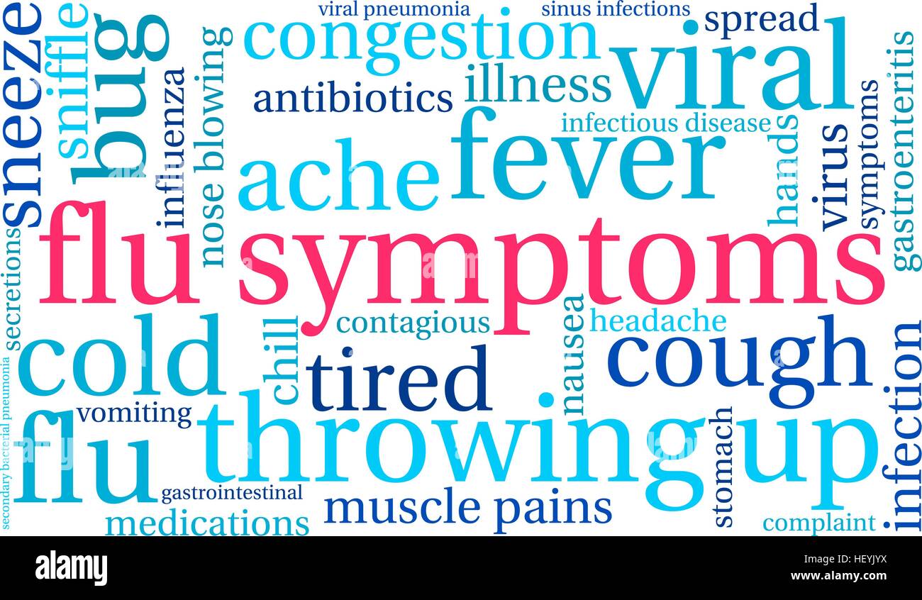 Flu word cloud on a white background Stock Vector Image & Art - Alamy