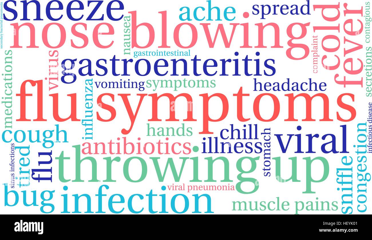 Flu word cloud on a white background Stock Vector Image & Art - Alamy