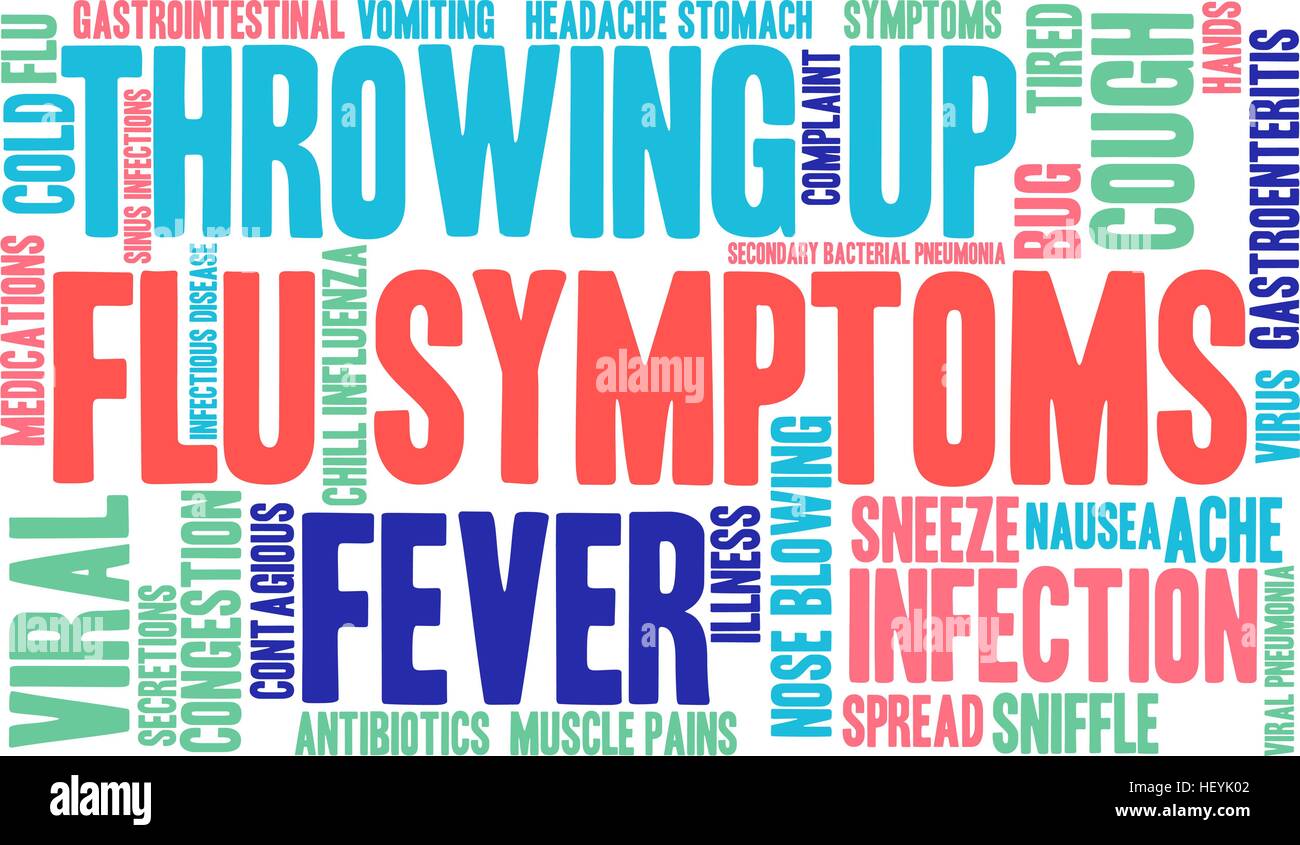 Flu word cloud on a white background Stock Vector Image & Art - Alamy