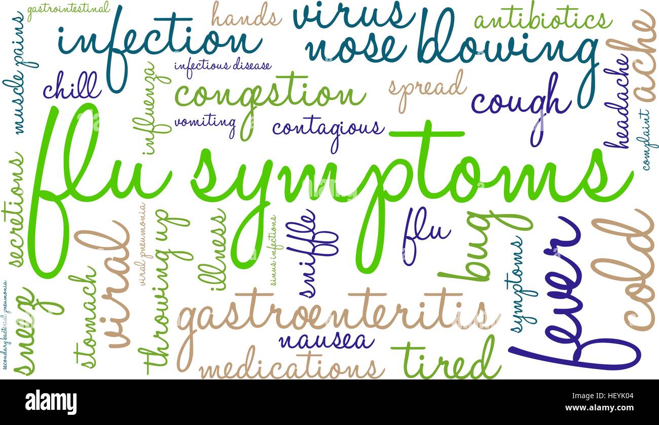 Flu word cloud on a white background Stock Vector Image & Art - Alamy