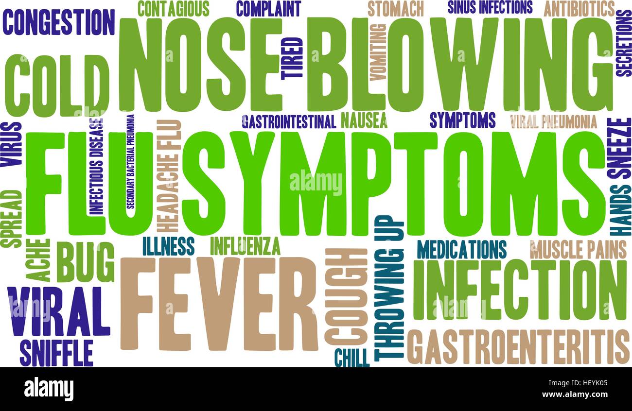 Flu word cloud on a white background Stock Vector Image & Art - Alamy