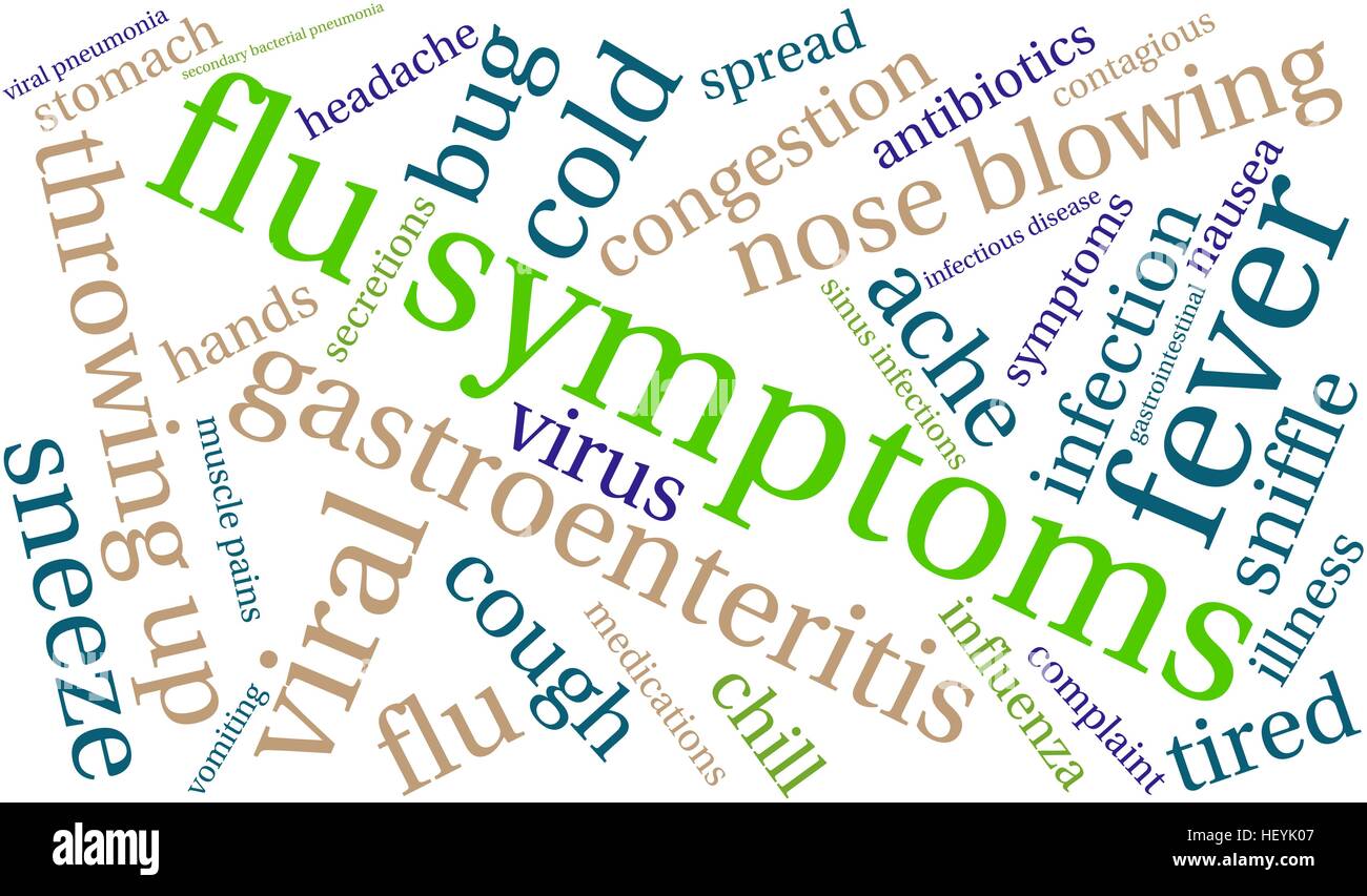 Flu word cloud on a white background Stock Vector Image & Art - Alamy