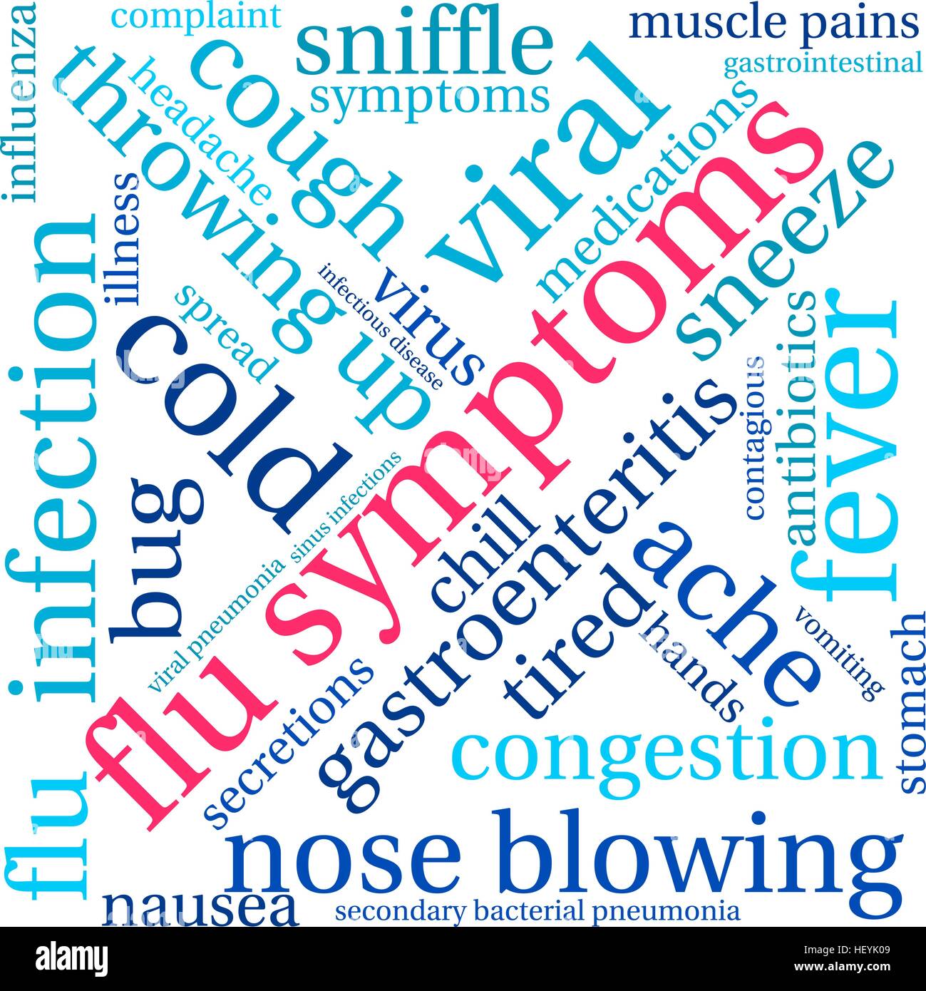 Flu word cloud on a white background Stock Vector Image & Art - Alamy