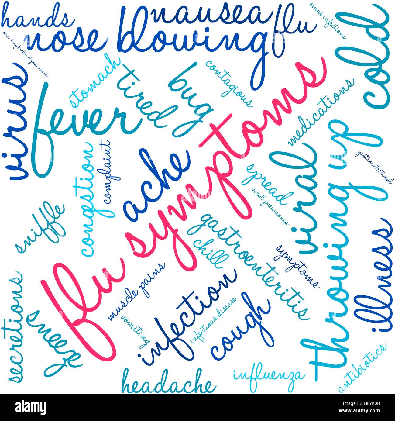 Flu word cloud on a white background Stock Vector Image & Art - Alamy