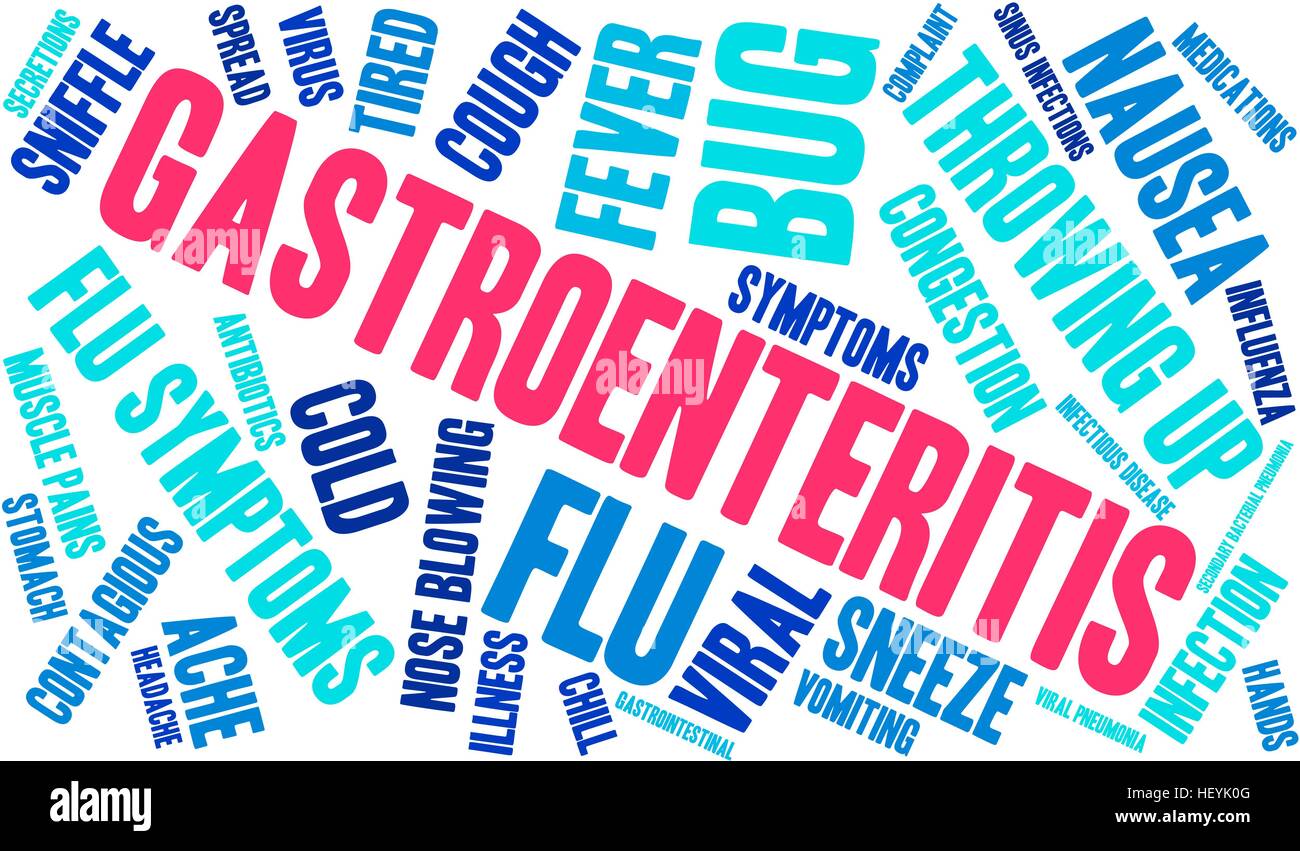 Gastroenteritis word cloud on a white background Stock Vector Image ...
