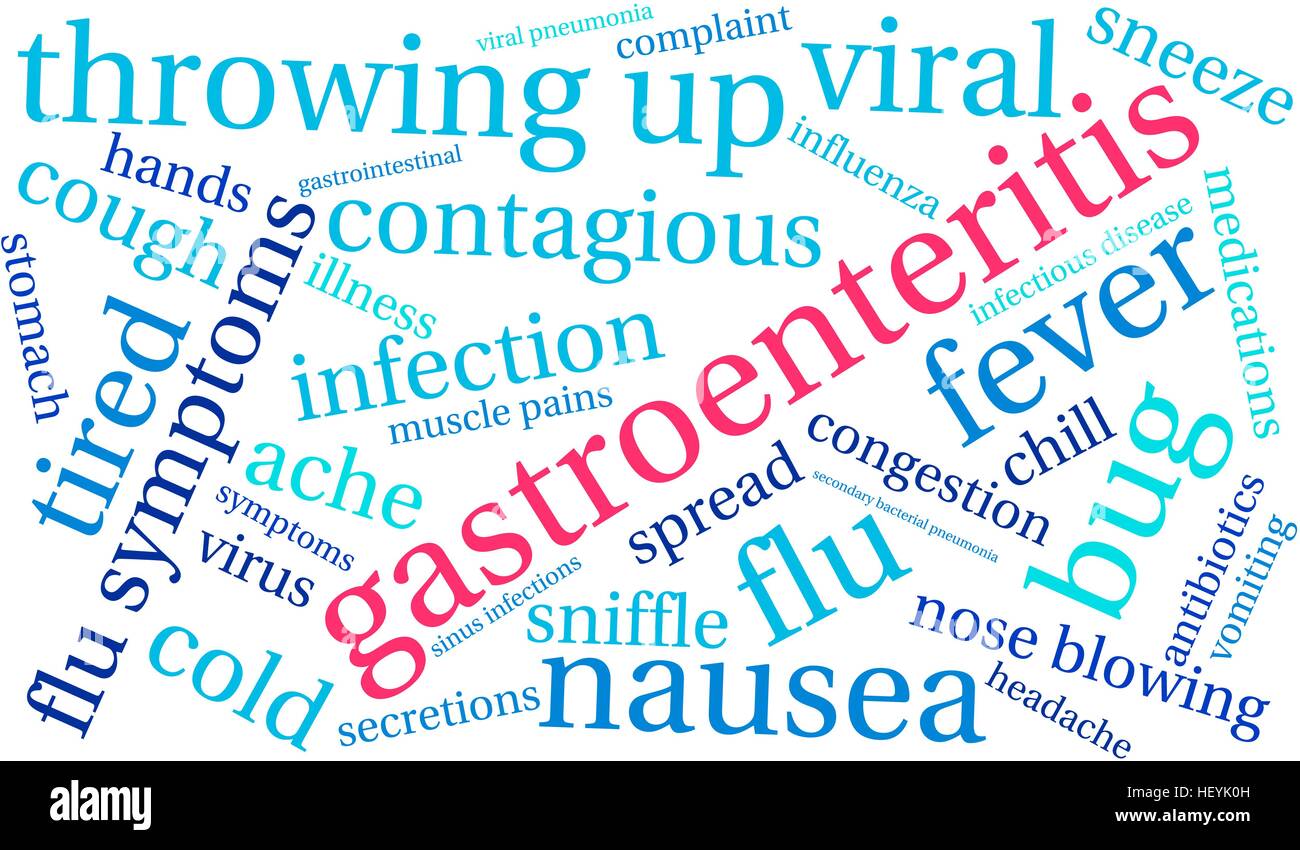 Gastroenteritis word cloud on a white background Stock Vector Image ...