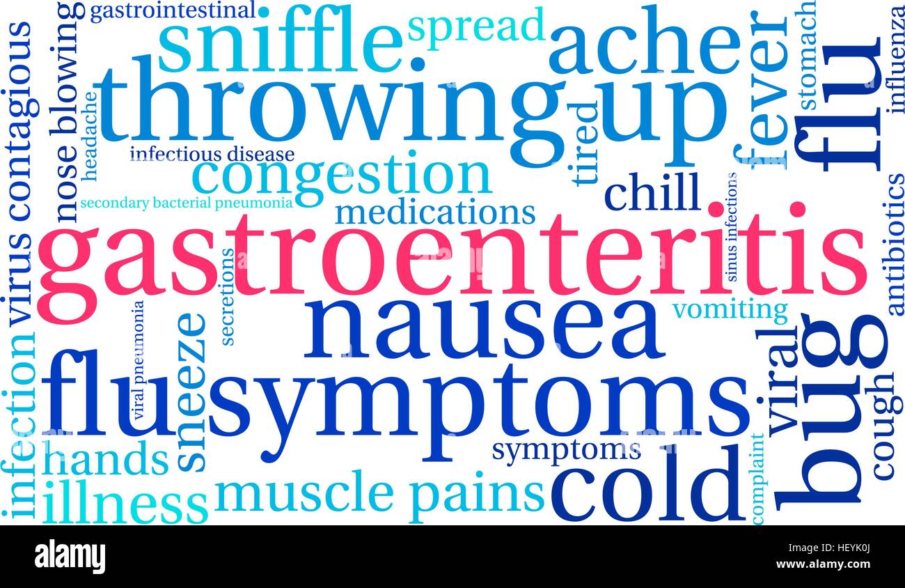 Gastroenteritis word cloud on a white background Stock Vector Image ...
