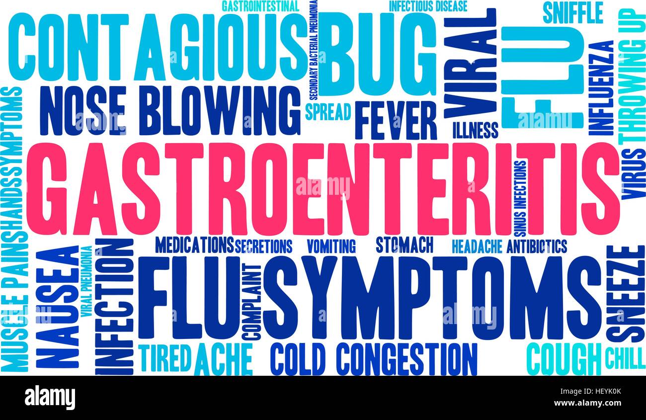 Gastroenteritis word cloud on a white background Stock Vector Image ...