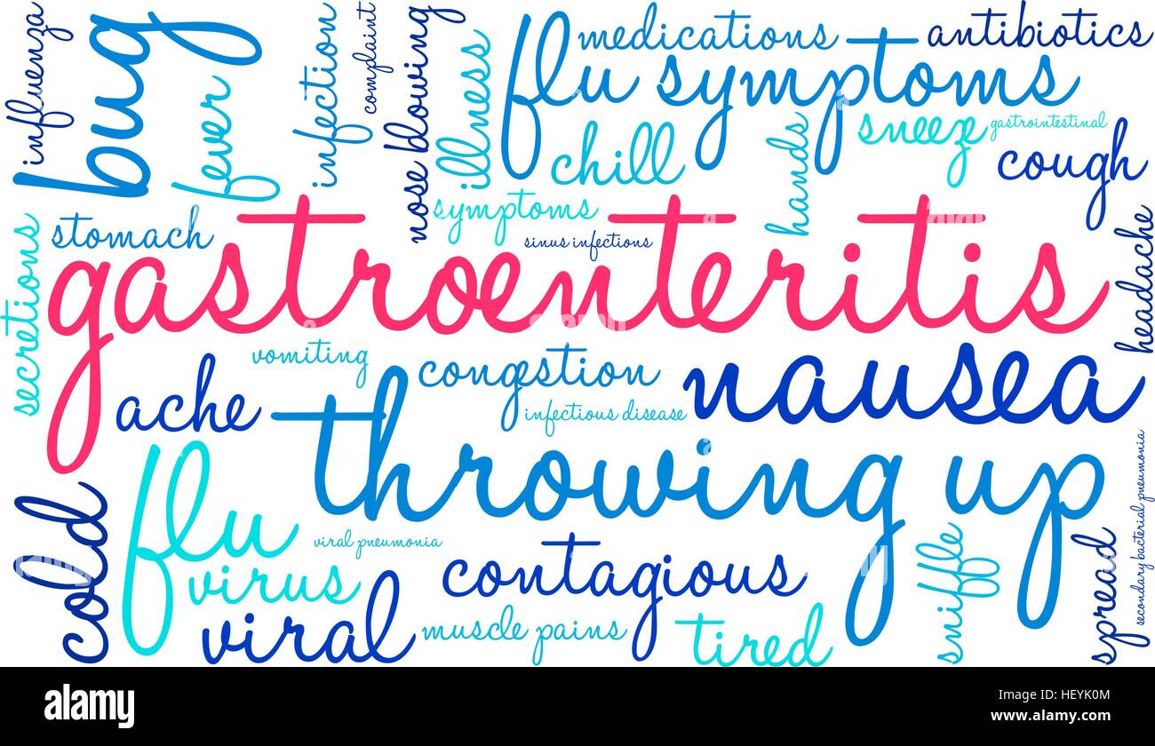 Gastroenteritis word cloud on a white background Stock Vector Image ...