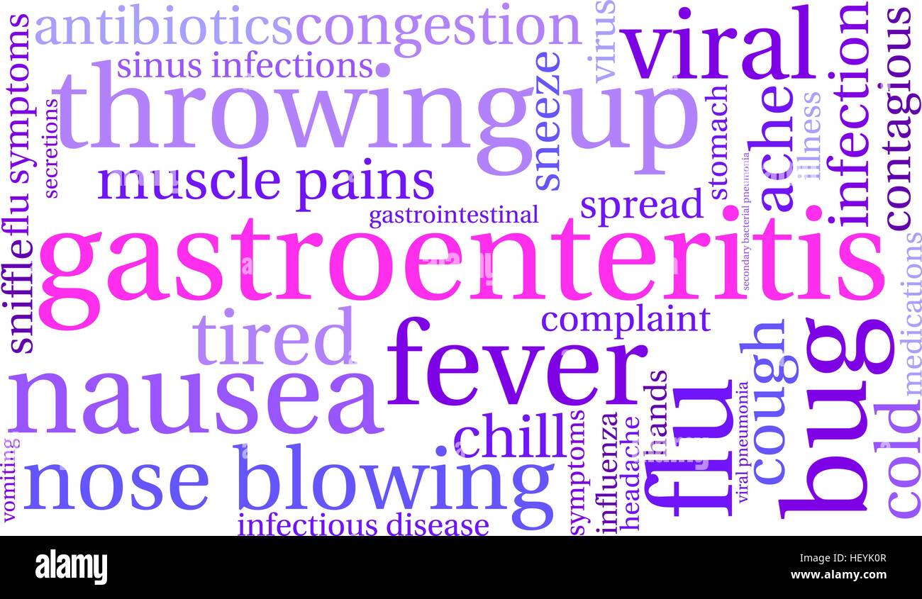 Gastroenteritis word cloud on a white background Stock Vector Image ...